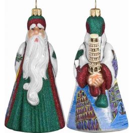 Italy Santa with Leaning Tower of Pisa Christmas Ornament